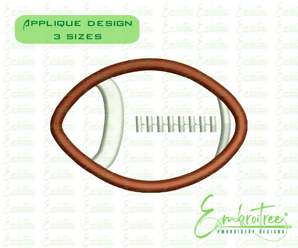 Mini Football Applique Design, Machine Embroidery Designs