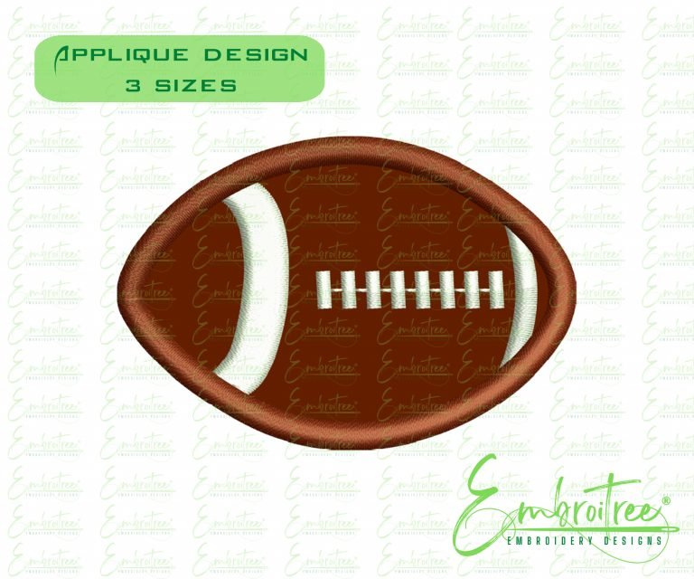 Mini Football Applique Design, Machine Embroidery Designs